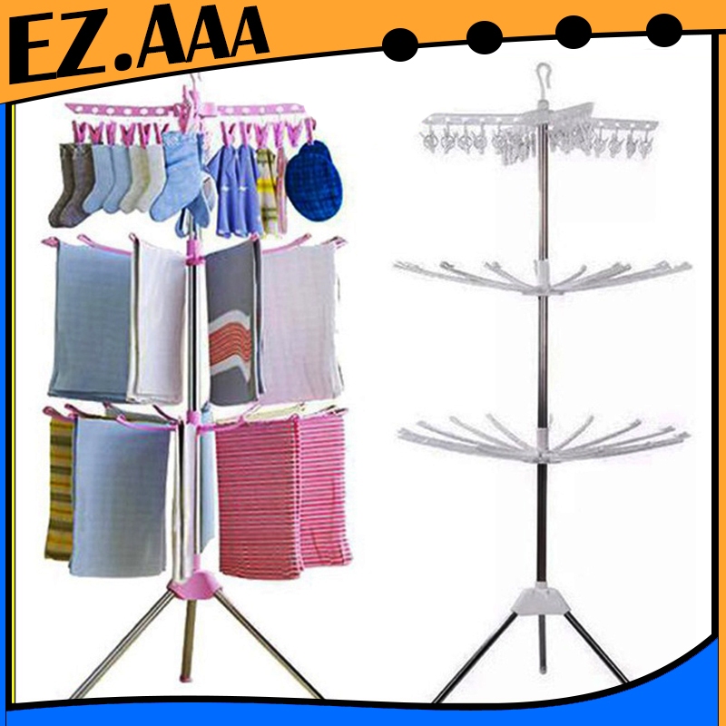 Clothes drying rack clothing rak ampaian jemuran pakaian baju budak ...