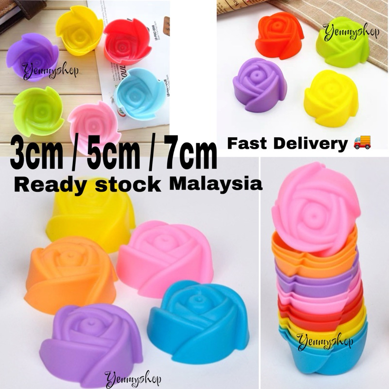 Acuan Kuih Ros / Jelly Mould / Acuan Pudding/Silicone Mold | Shopee ...