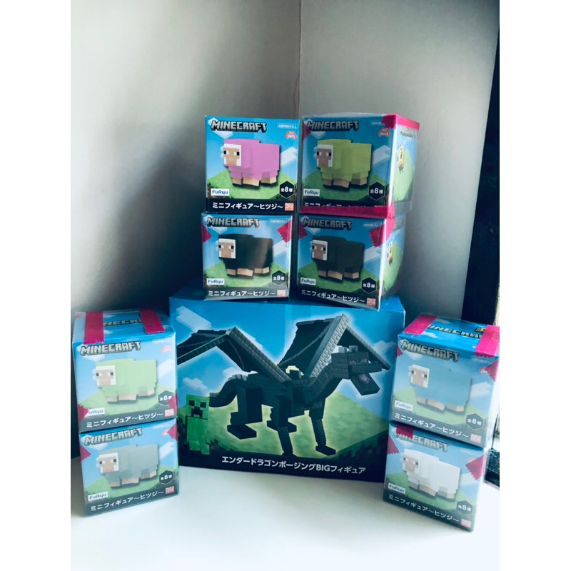 Minecraft Ender Dragon BIG figure + 8 boxes sheeps from 🇯🇵 | Shopee ...