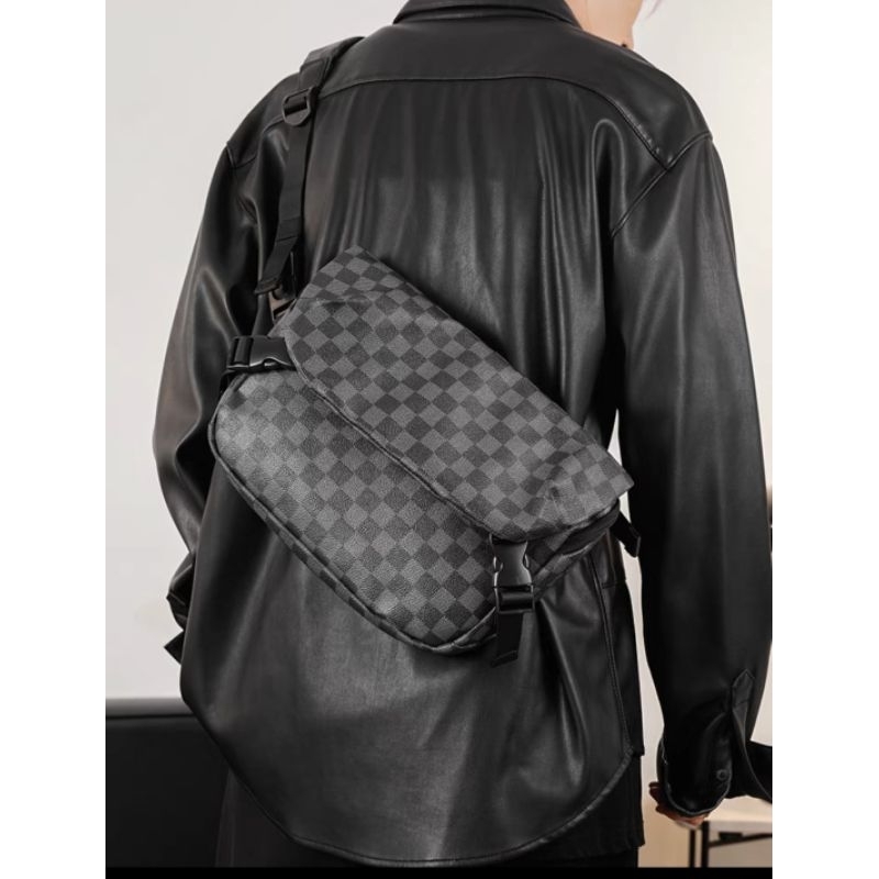 Business Men's Commuting Shoulder Bag Fashion Versatile Postman Bag Men ...