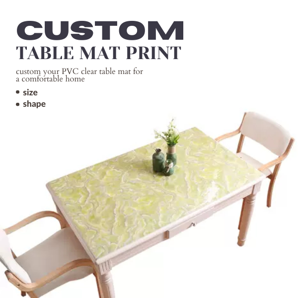 [DECEMBER01] Customized PVC Plastic Table Mat Printing (Table mat ...