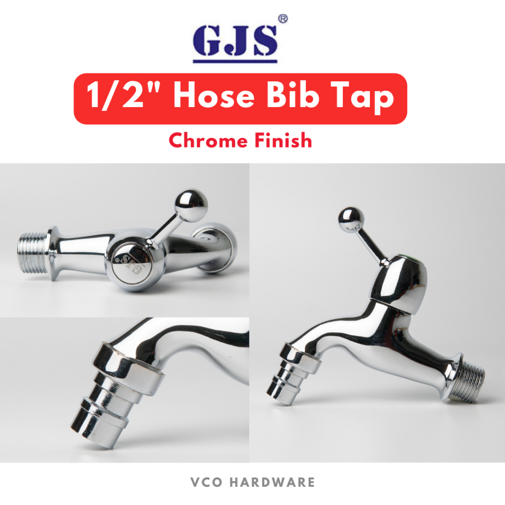 // ON SALE // GJS 1/2" (15 mm) Chrome Hose Bib Tap / Kepala Paip Air ...