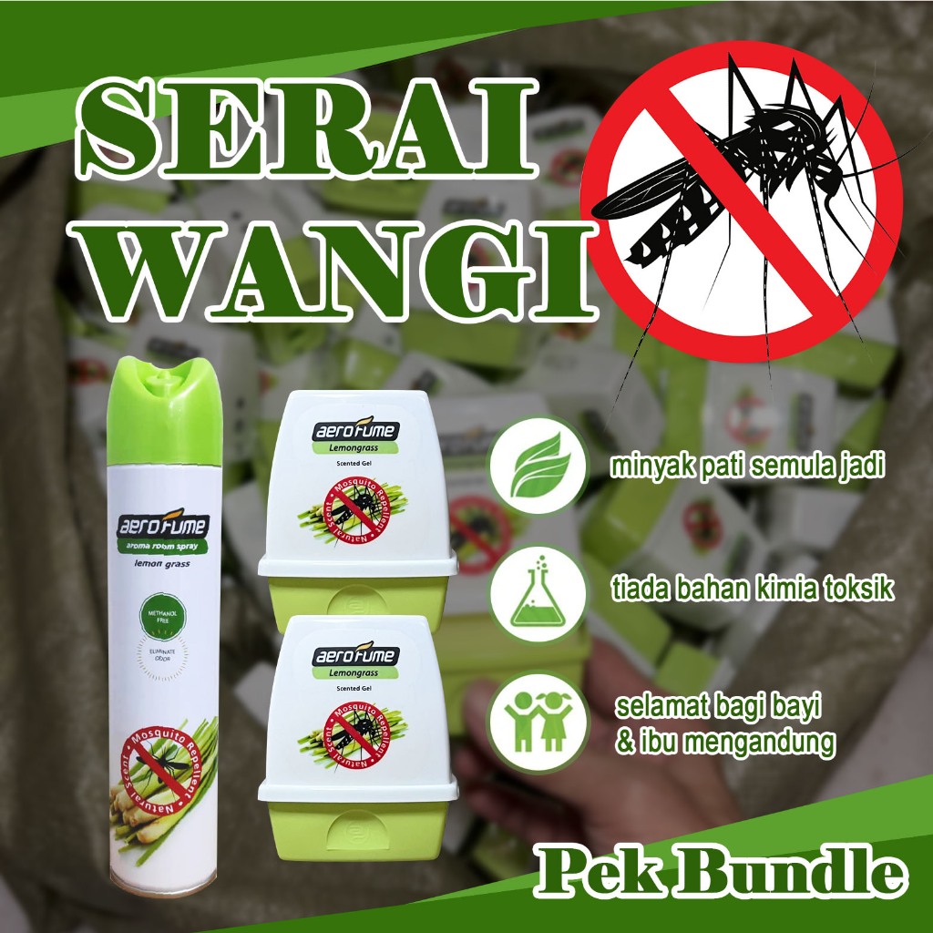Serai Wangi Lemon Grass Semburan Pewangi Serai (Ubat Nyamuk) Mosquito ...