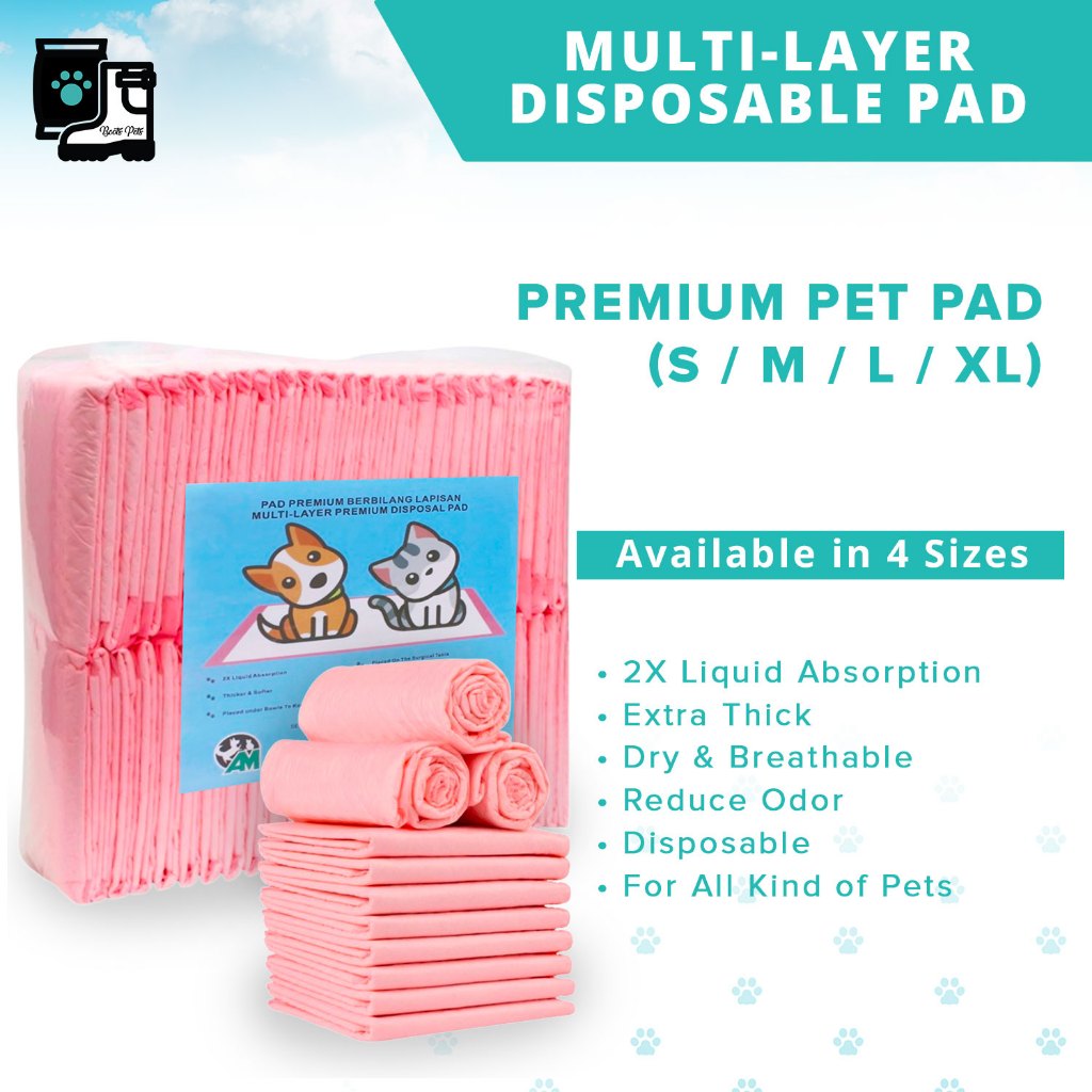 (2X Absorption) Pet Training Pad Extra Thick Wee Pee Sheet Puppy Kitten ...