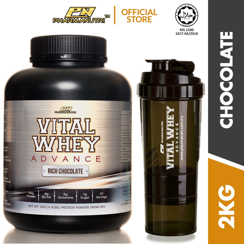 Pharmanutri Vital Whey Advance Protein Isolate (2kg/67 Servings ...
