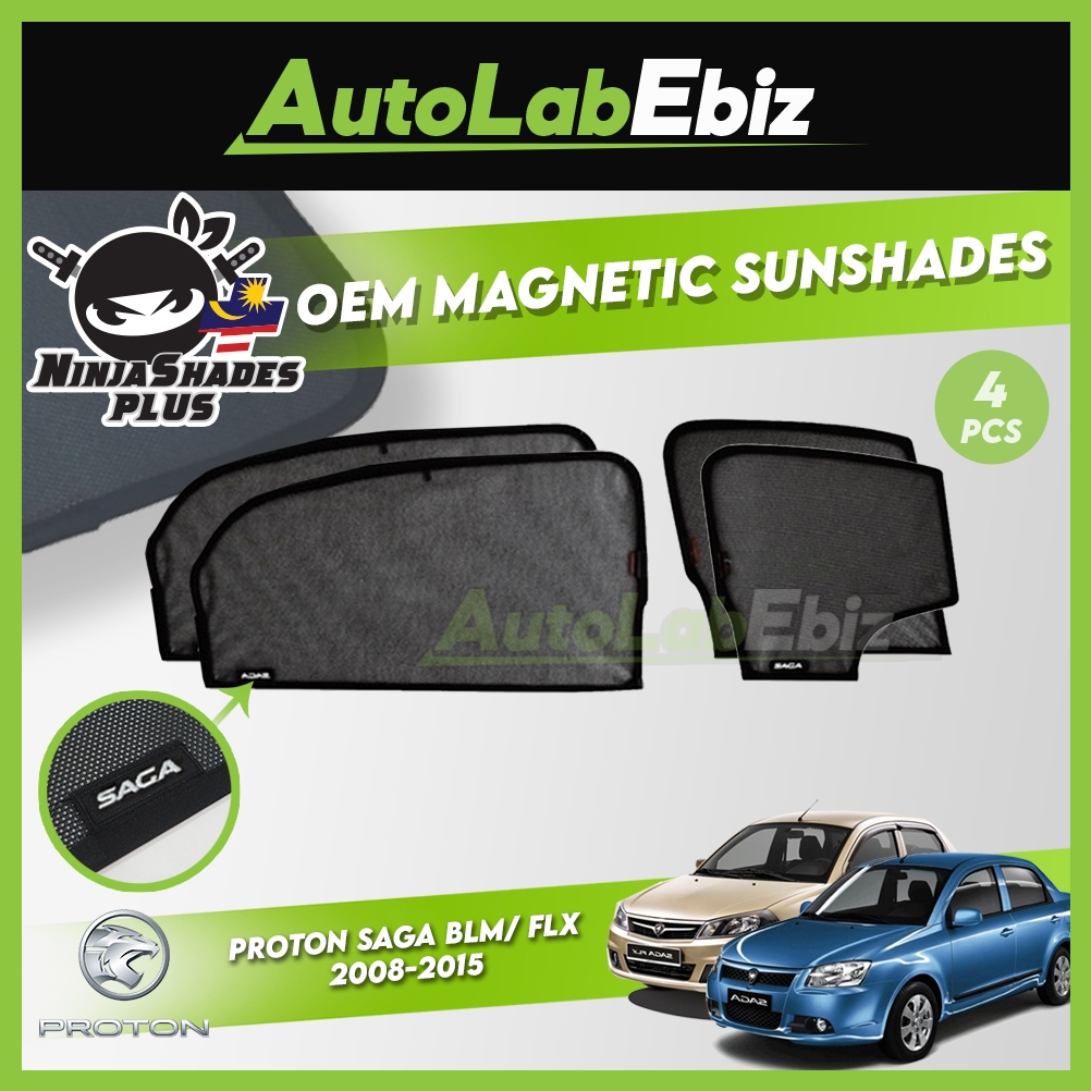 Proton Saga BLM FLX 2008-2015 NinjaShades Plus OEM Magnetic Car ...
