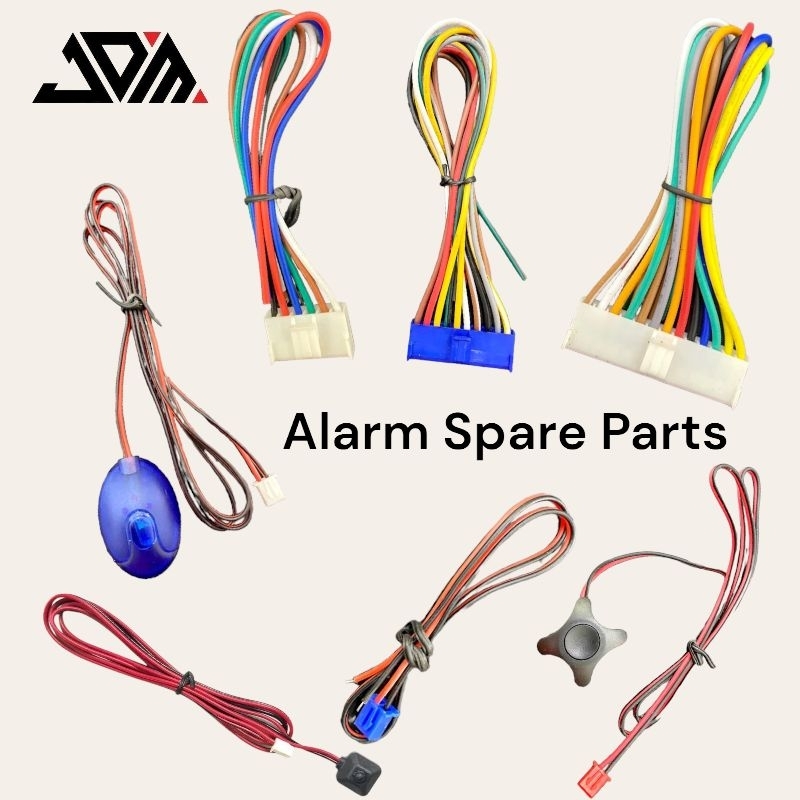 Car Alarm Socket Alarm Reset Switch Alarm Led Light Alarm Buzzer Sound ...
