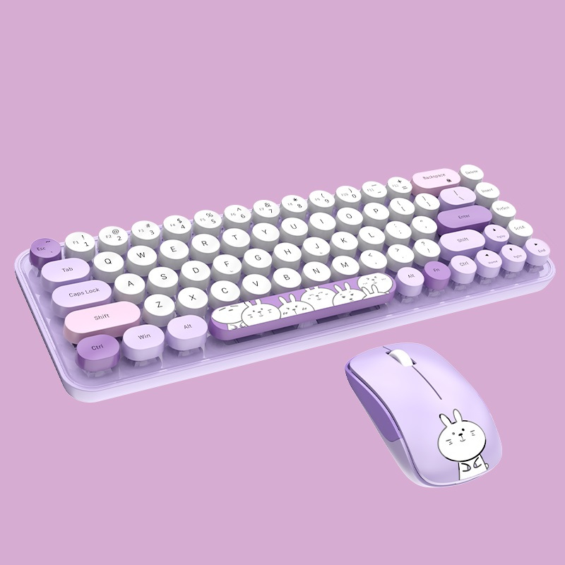 MOFII I Bean Pro Wireless Keyboard Mouse Combo Set Office Cute PC ...