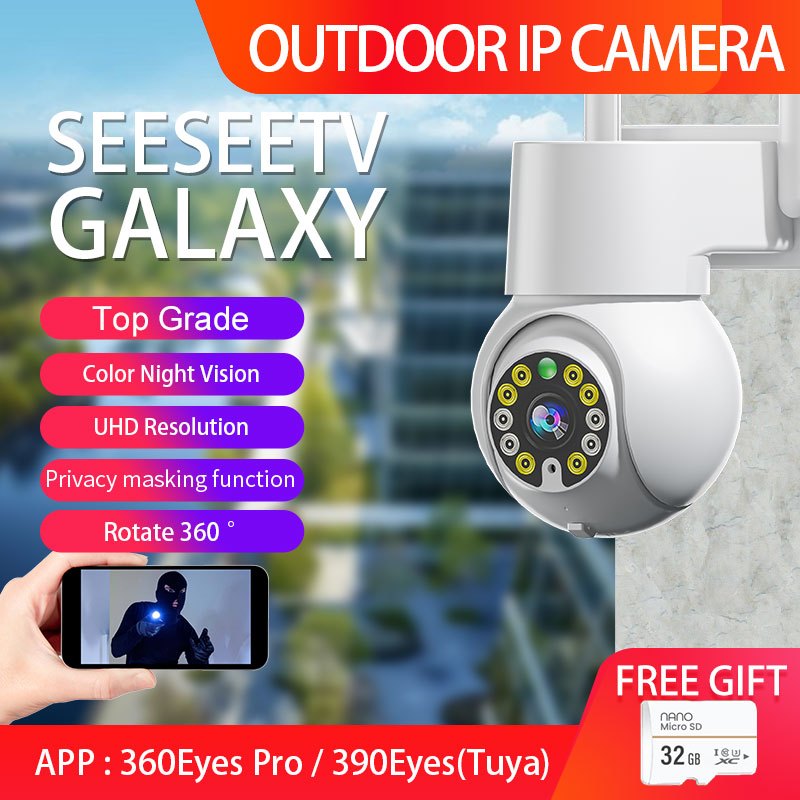 SEESEETV GALAXY CCTV LUAR UHD Wireless Wifi IP Camera | Shopee Malaysia