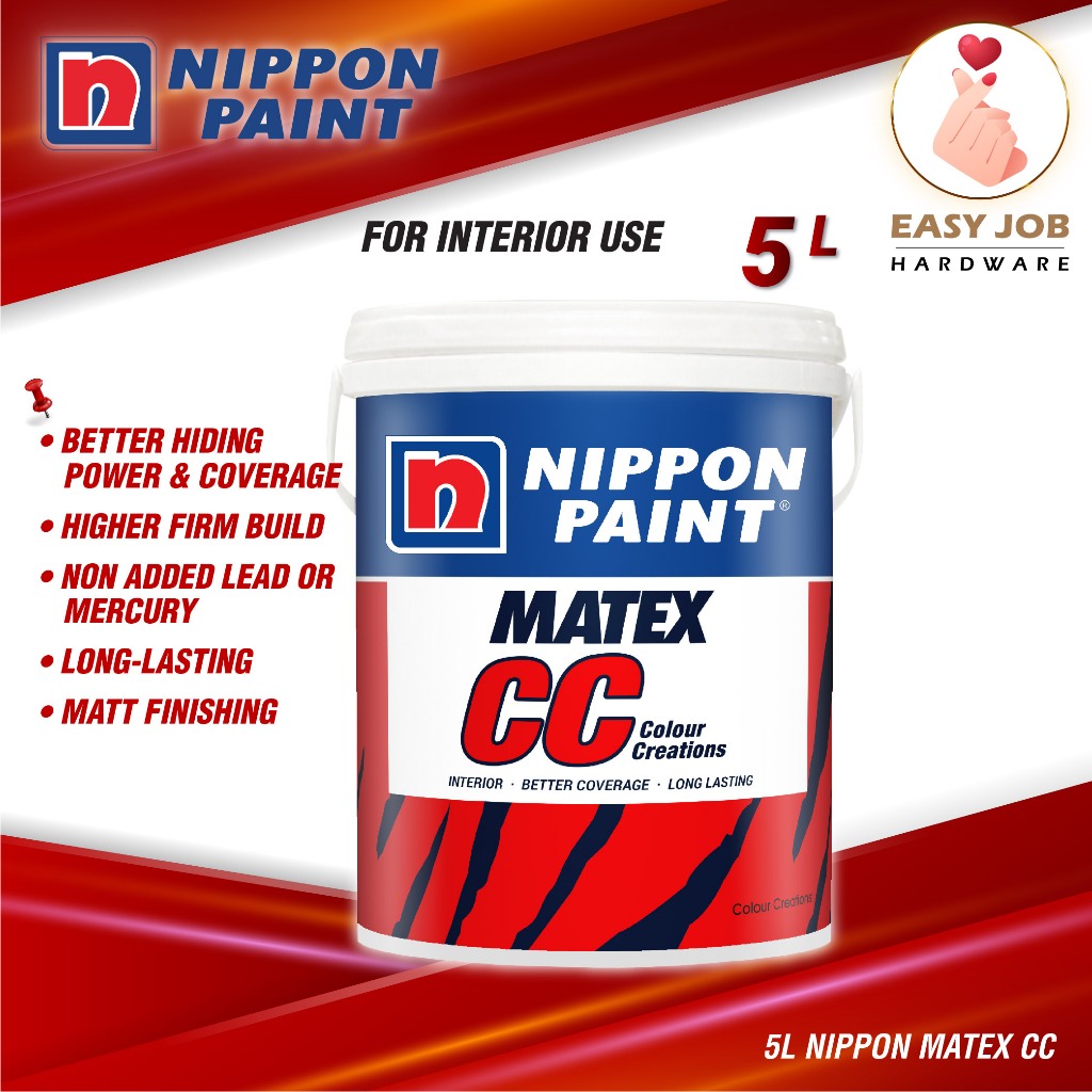 5L Nippon Paint Super Matex Cat Dinding Rumah | Shopee Malaysia