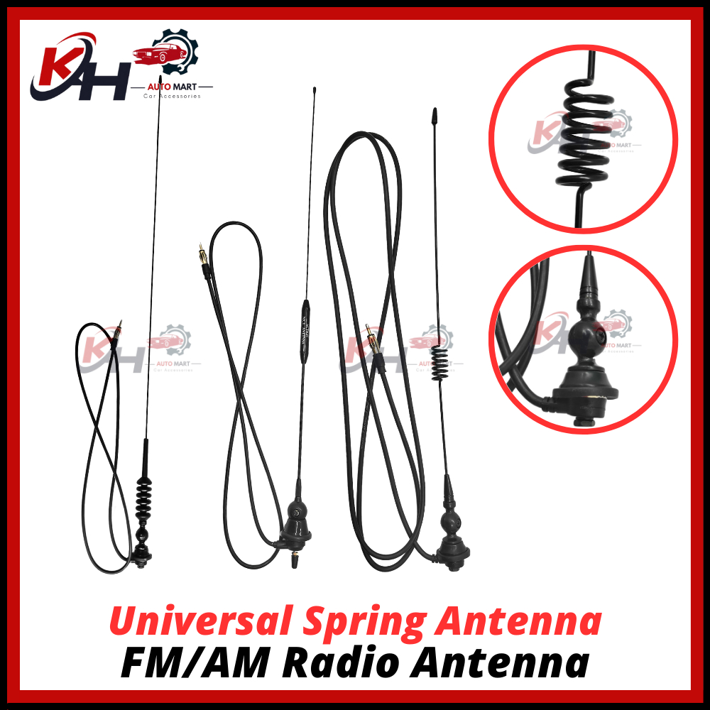 Universal Spring Antenna SL - 258 259 1611 1384 Base Aerial Antena Car Radio Power Replacement ...
