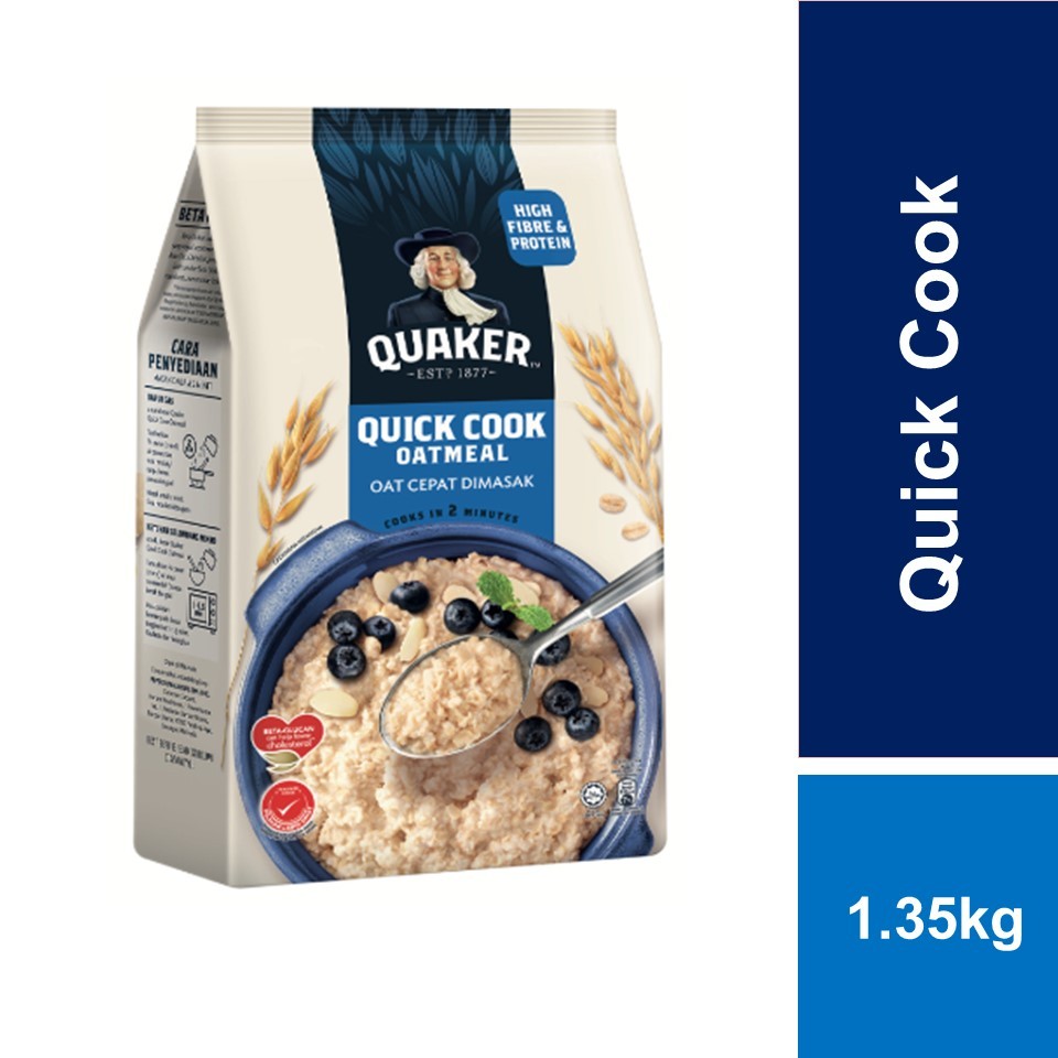 Quaker Quick Cook 1.35kg | Shopee Malaysia