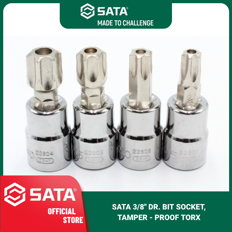 SATA 3/8" DR. BIT SOCKET, TAMPER - PROOF TORX / RESISTORX BIT SOCKET ...