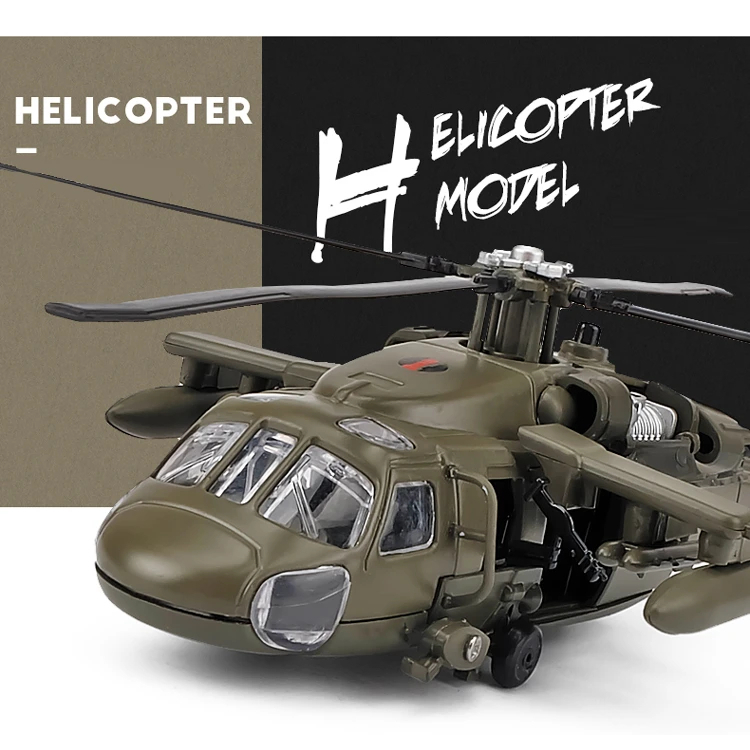 1:64 Black Hawk UH-60/Apache AH-64 Military Army Fighter Aircraft ...