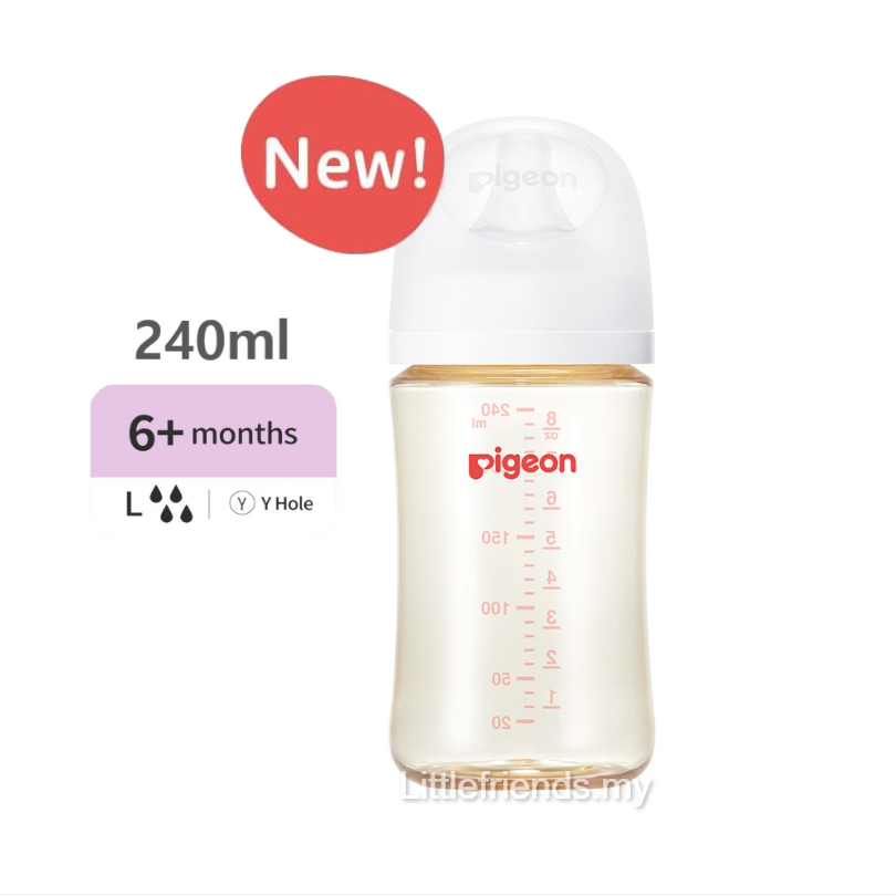 Original Pigeon PPSU Wide Neck Bottle SofTouch Nursing Bottle 3.0 Generation New Botol Susu ...