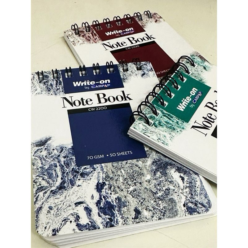 CW2200 A7 Note Book 70g 50sheets Write-on by CAMPAP 方便携带小册子 A7 CW2200 ...