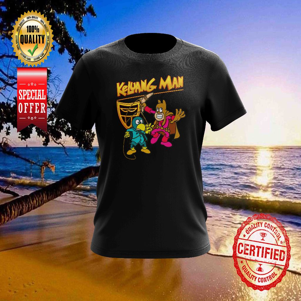 KELUANG MAN DAN TIONG MAN LOGO KUNING DESIGN 3 TSHIRT ROUND NECK FOR ...