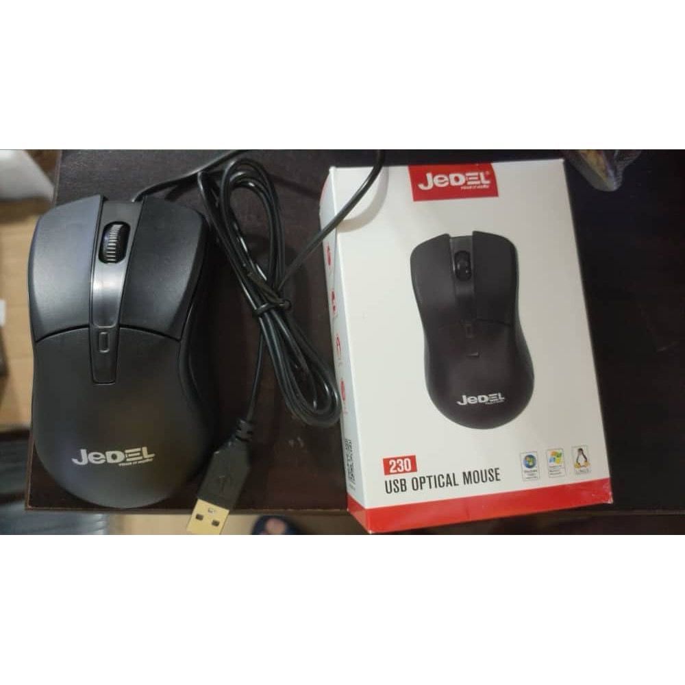 【JEDEL】100% JEDEL 230+ NEW USB Wired Optical Mouse | Shopee Malaysia