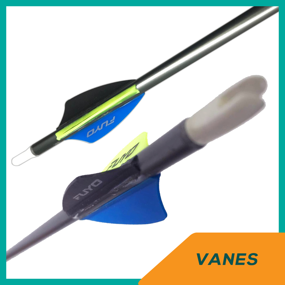 FUYO Rubber Shield Vanes 1.75" Recurve Barebow Compound Archery ...