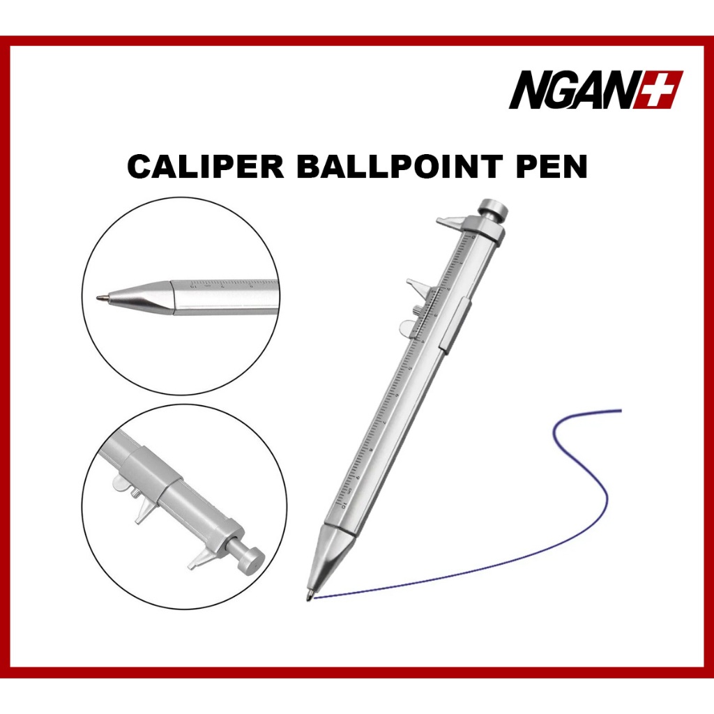 Multi-purpose Ballpoint Pen Caliper Type Ball point Pen 0-100 Caliper ...