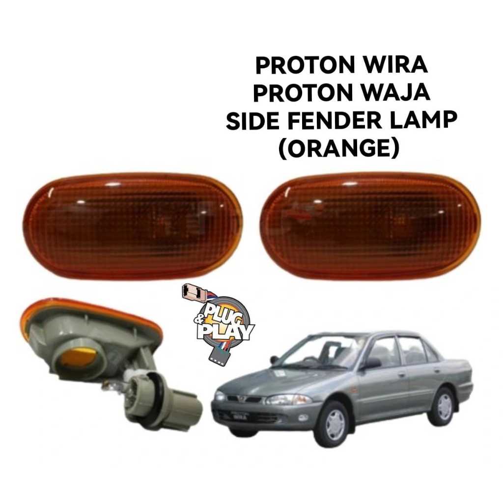 Proton Wira Satria Waja Side Fender Mudguard Marker Signal Lamp Light ...