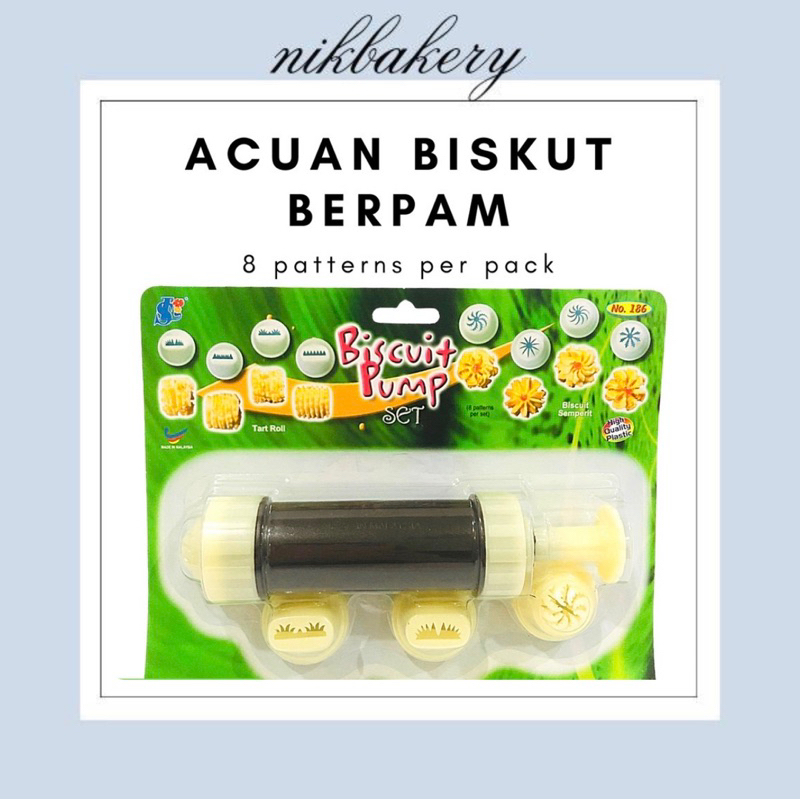 Acuan Biskut Semperit / Tart Berpam (8 patterns per pack) | Shopee Malaysia