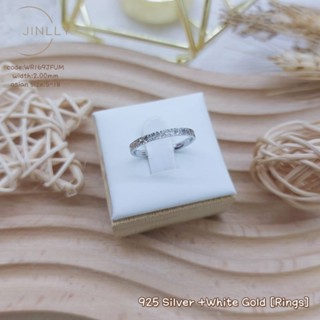 925 Silver +White Gold Rings/Cincin perak+emas putih/Cincin Perempuan ...