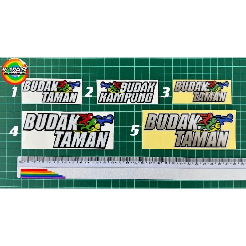 STICKER BUDAK TAMAN / BUDAK KAMPUNG STICKER PRINTING LAMINATED ...