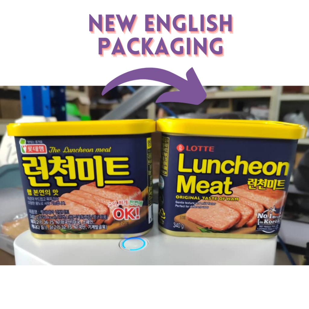Korea Lotte Korean Luncheon Meat 340G 韩国乐天牌午餐肉 | Shopee Malaysia