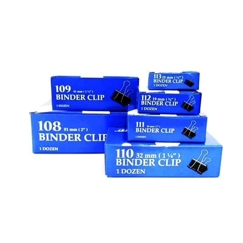 (4SMALL BOXES) ASTAR 112 Double Binder Clip [3/4" -19MM] | 12'S X ...
