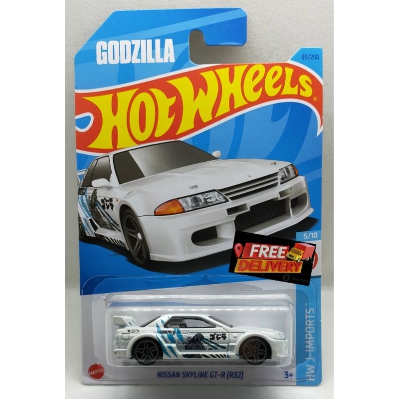 HotWheels Nissan Skyline GT-R (R32) Godzilla *Small Dot* | Shopee Malaysia