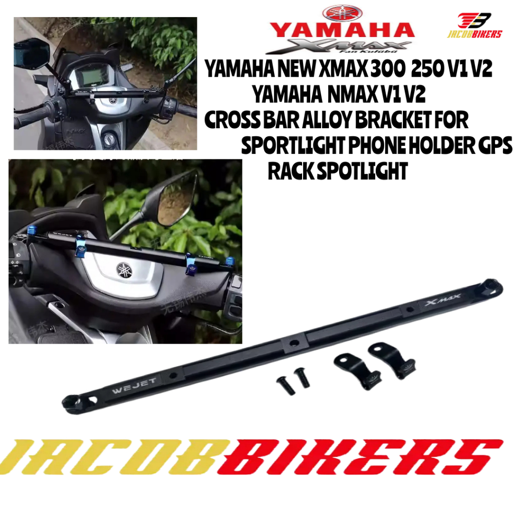 YAMAHA NEW XMAX 300 250 V1 V 2 YAMAHA NMAX V1 V2 CROSS BAR ALLOY ...