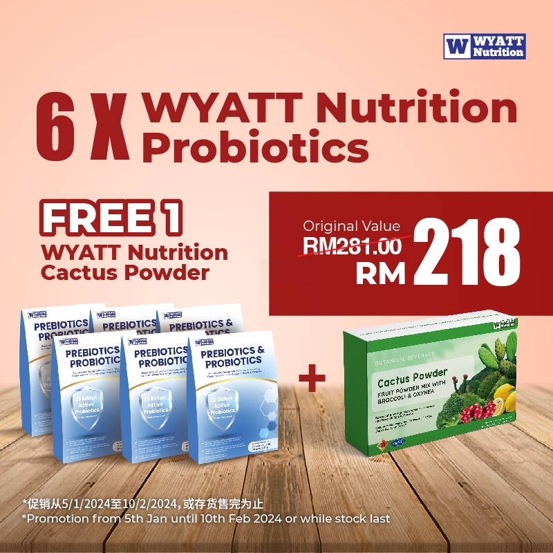 [Ready Stock Value Pack - 6 Boxes] Wyatt Nutrition Prebiotics ...