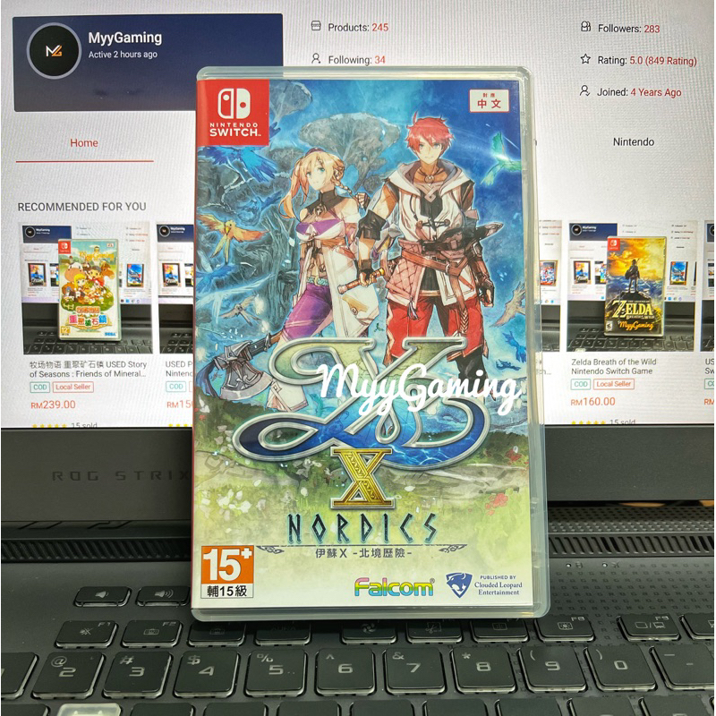USED Ys X: Nordics (Chinese) Nintendo Switch Game 伊苏X -北境历险- (中文版 ...