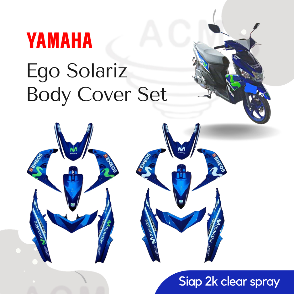 YAMAHA Ego Solariz MOVISTAR 2017 2018 Body Cover Set Coverset Bodyset ...