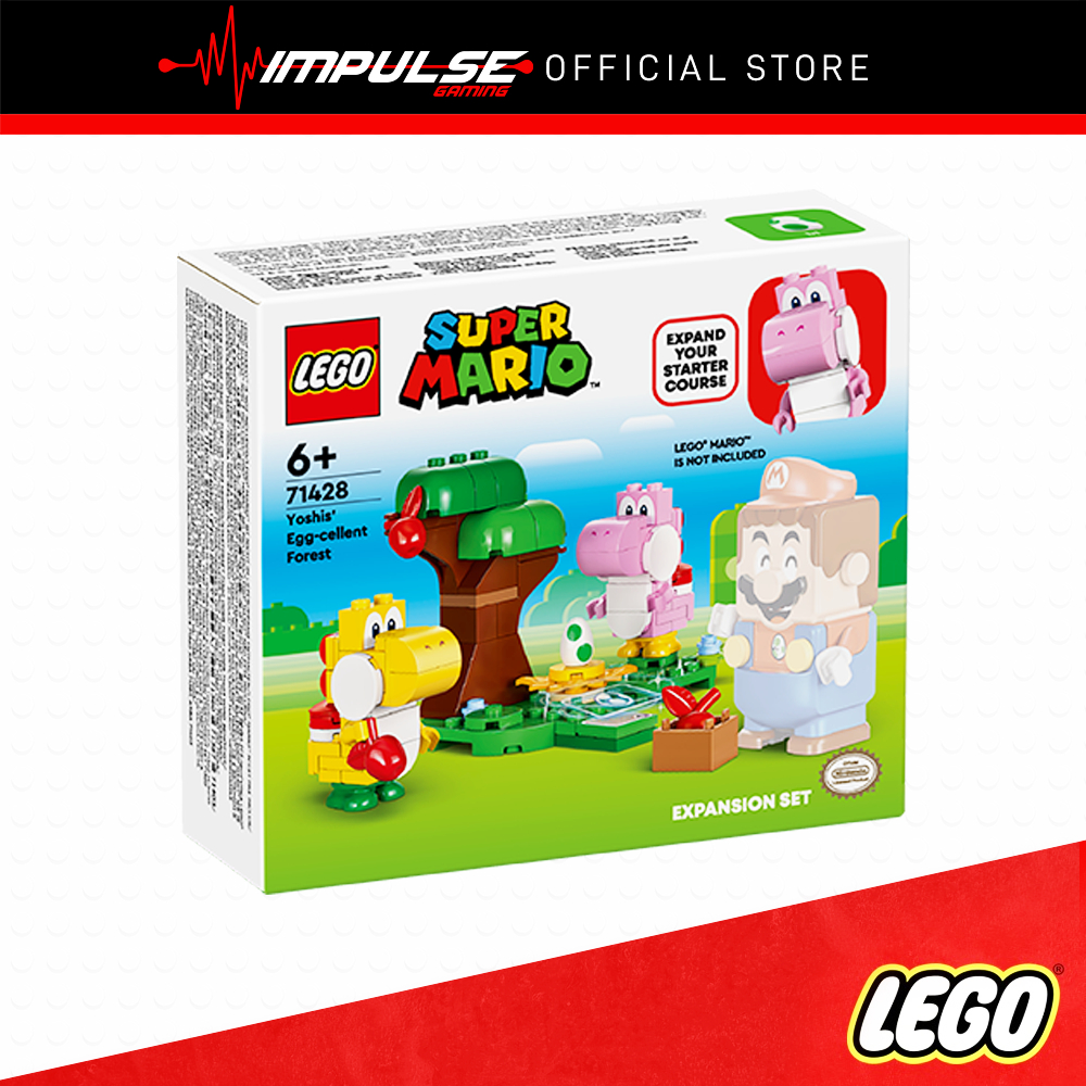 LEGO 71428 Super Mario Yoshis' Egg-cellent Forest Expansion Set ...