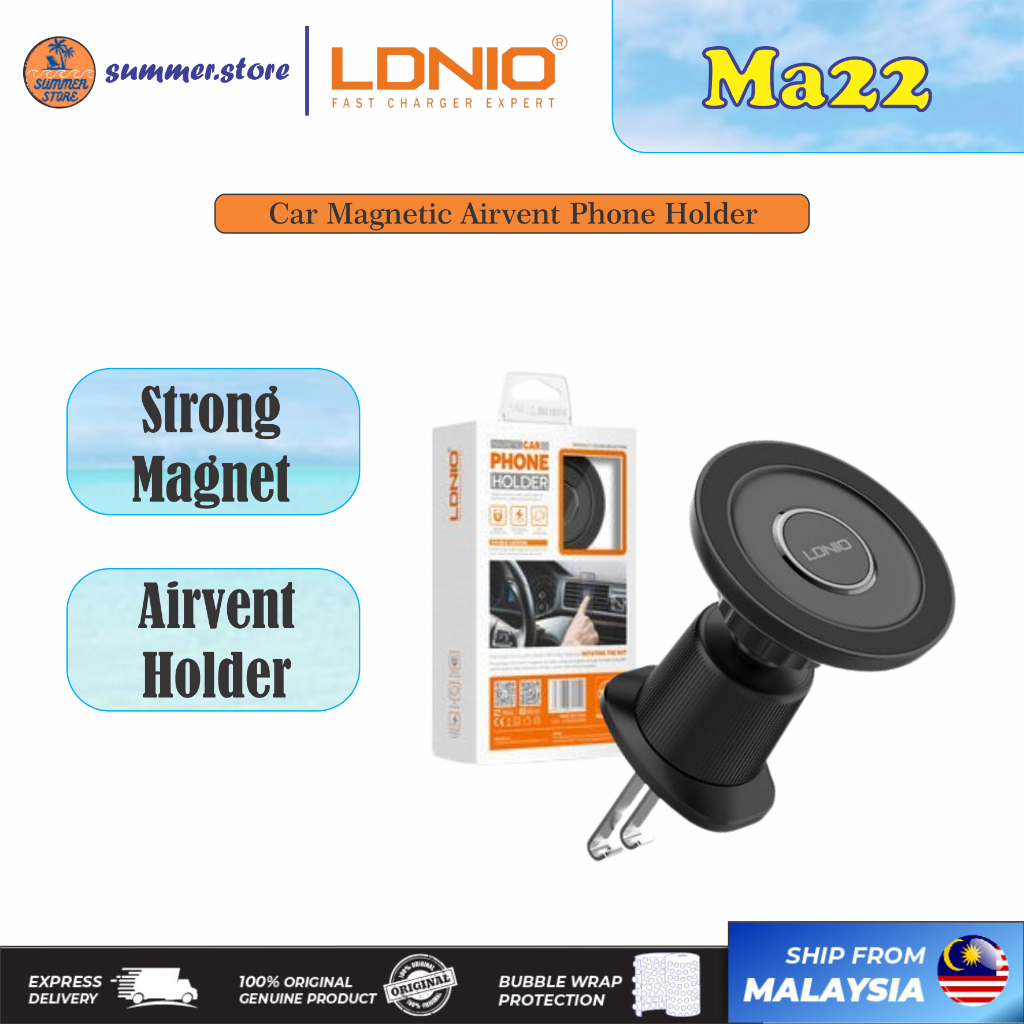 LDNIO Magnetic Car Holder MA22 Strong Magnet Suction Air vent Phone ...