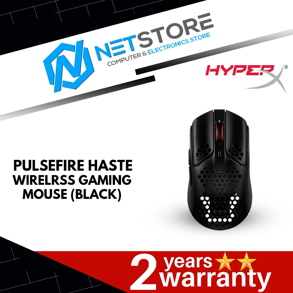 HYPERX PULSEFIRE HASTE WIRELESS GAMING MOUSE (BLACK) - 4P5D7AA | Shopee ...