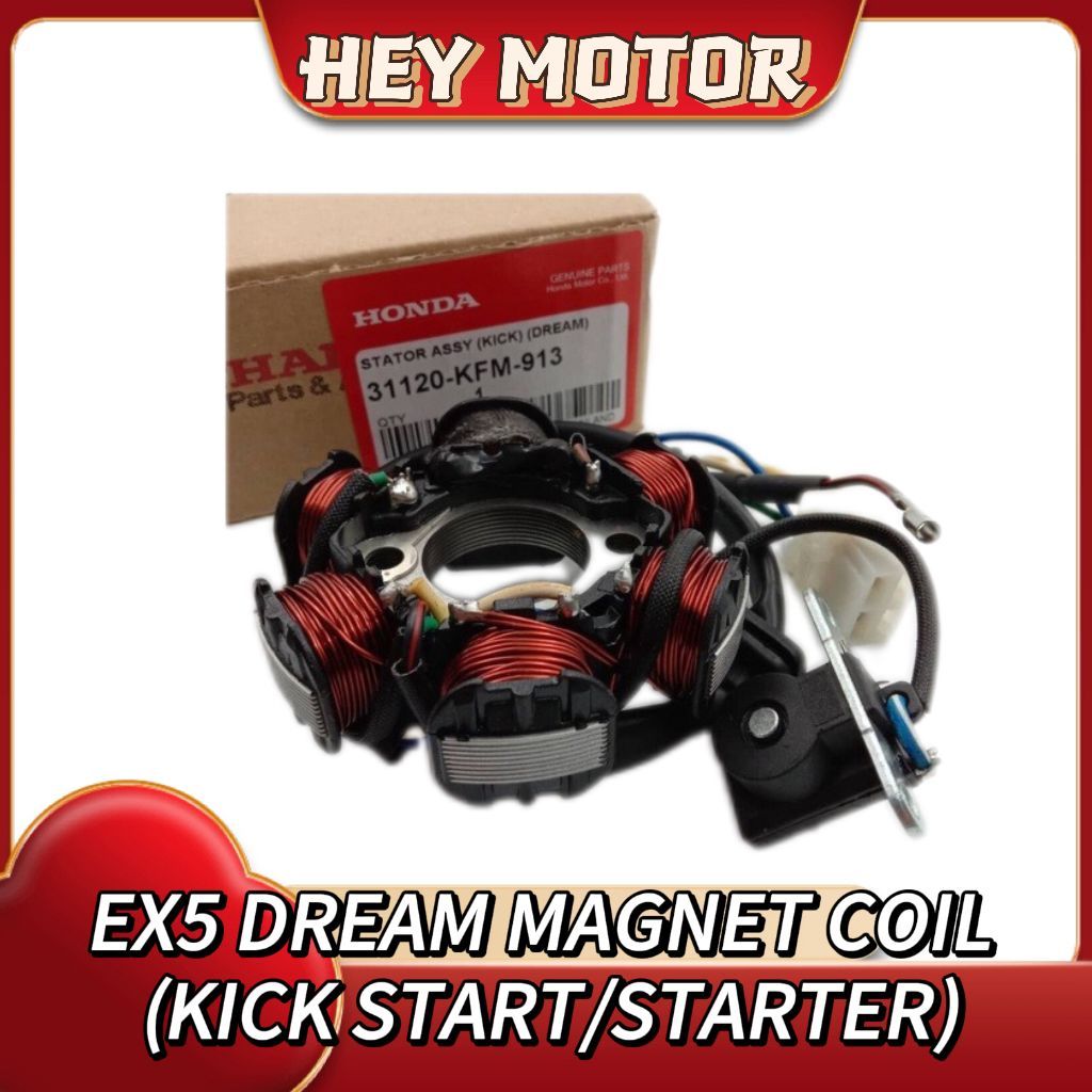 OEM HONDA EX5 DREAM KICK START WAVE100 W100 MAGNET COIL STARTER COIL ...