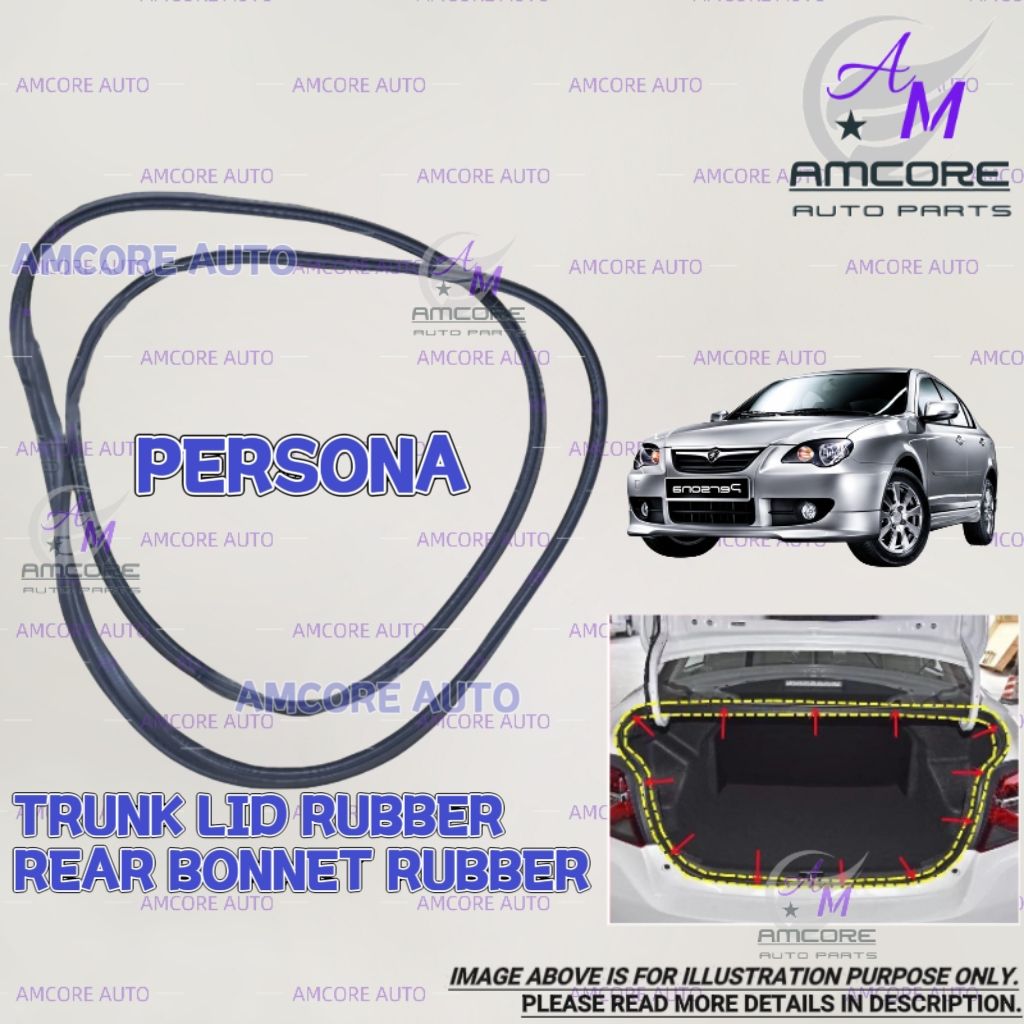 PROTON PERSONA - TRUNK LID RUBBER / REAR BONNET RUBBER / BOOT RUBBER ...