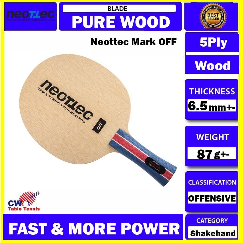 Neottec Mark OFF Wooden Blade 5ply Pure wood bat fast & more Power ...
