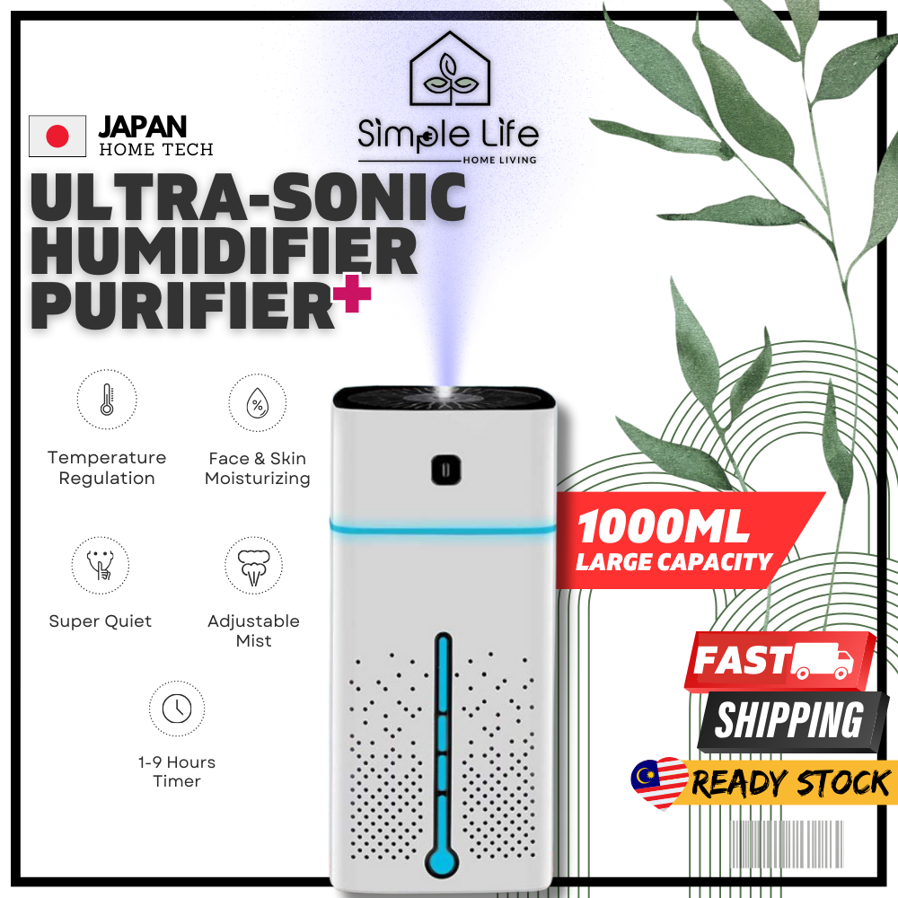 2in1 Air Humidifier Purifier Diffuser Portable USB Home Mist Maker air ...