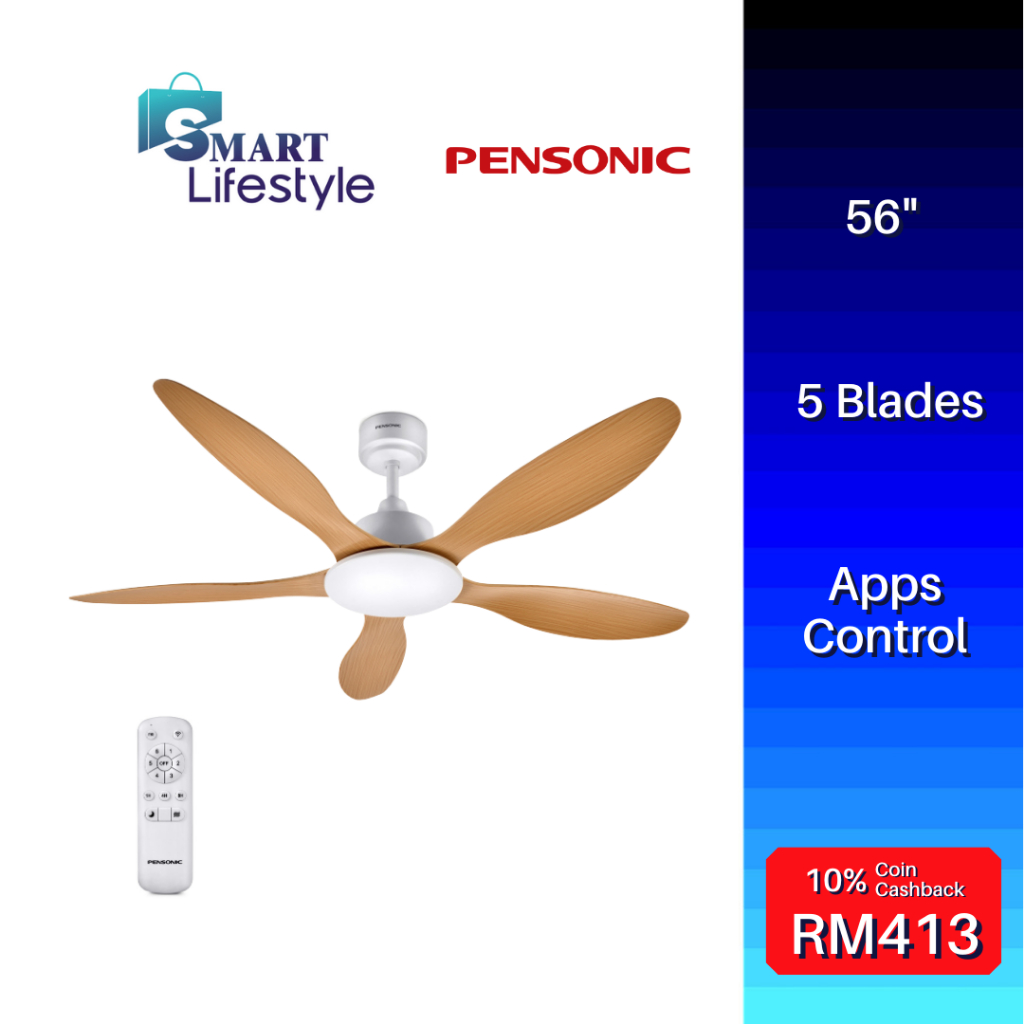 Pensonic Wi-Fi Ceiling Fan With Dc Motor (56") PCF-W5601R | Shopee Malaysia