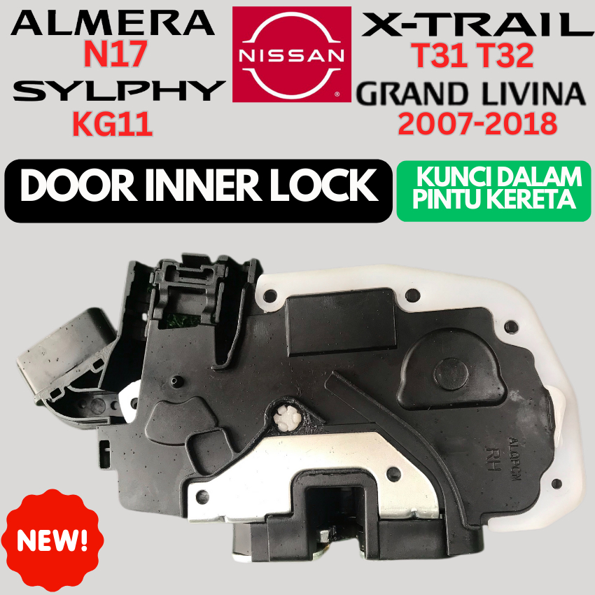 Door Inner Lock (NEW) Fit For NISSAN X-Trail T31 T32 Almera N17 Sylphy ...