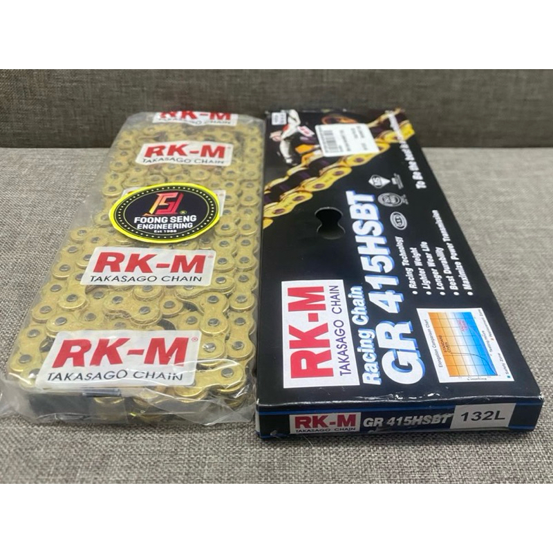 RK-M RANTAI 415-122 132 428 - 122L 132L GOLD TAKASAGO CHAIN RANTAI EMAS ...