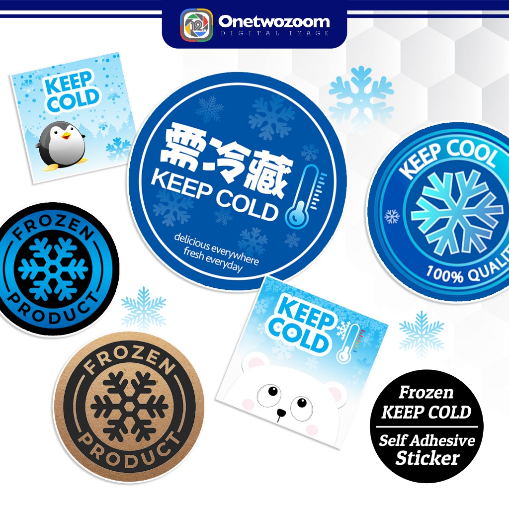 KEEP COLD Sticker | Keep Frozen | Homemade Food Bakery Packaging Label ...