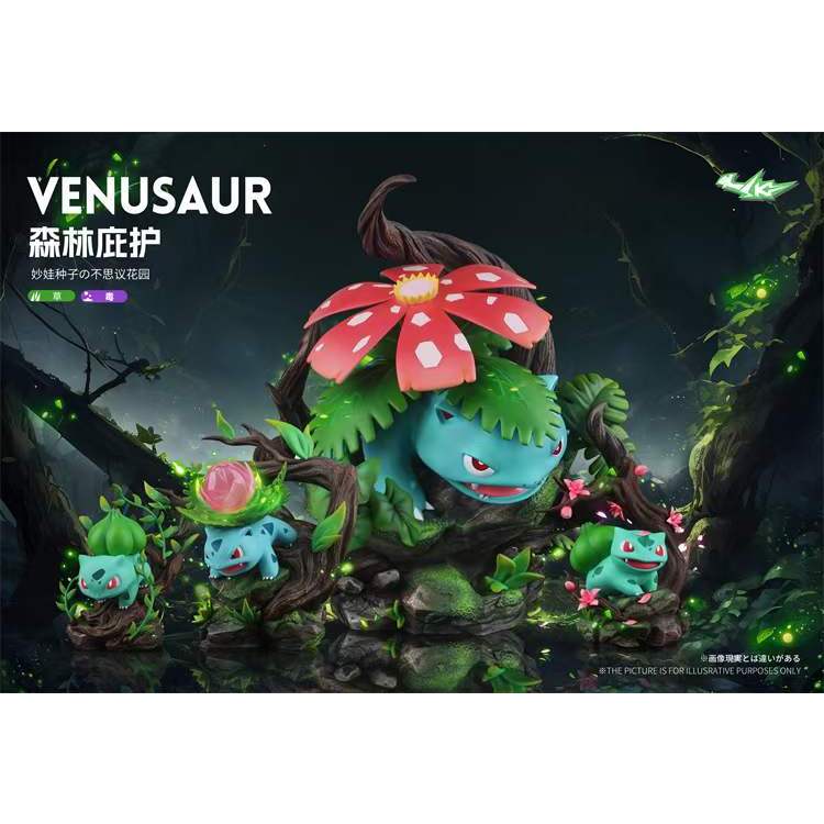 SK Studio - Venusaur Evolution Pokemon Resin Statue GK Anime Figure ...