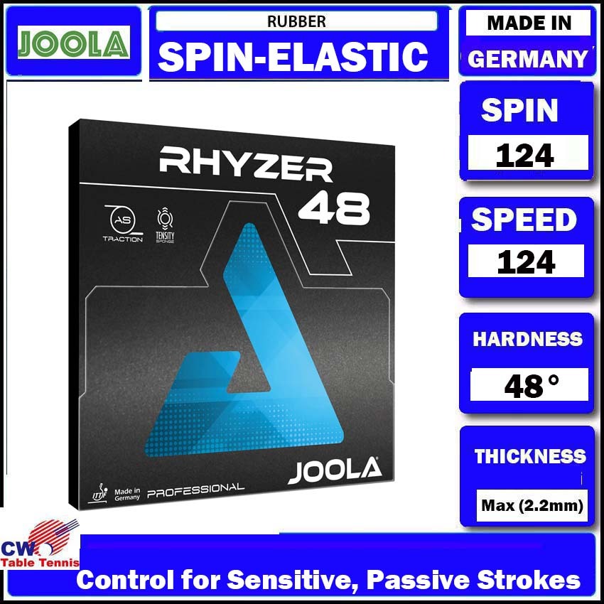 Joola Rhyzer 48 rubber for offensive table tennis players Table Tennis ...