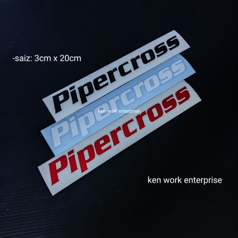 sticker pipercross car sticker #0088 accessories | Shopee Malaysia
