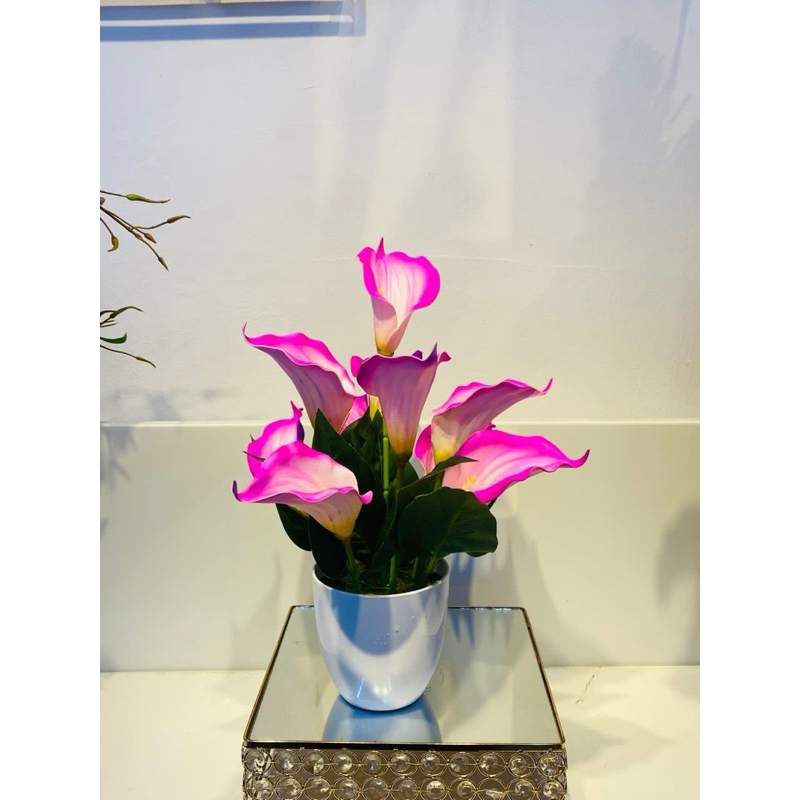 Bunga hiasan bunga siap gubah cala lily siap gubah bunga meja coffee ...